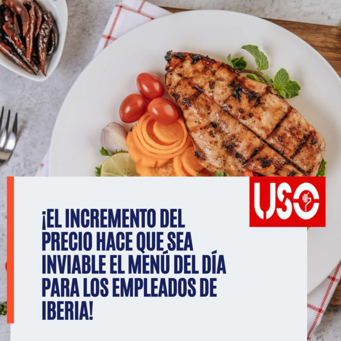 Iberia sigue con el vale por menú del día a 9 euros